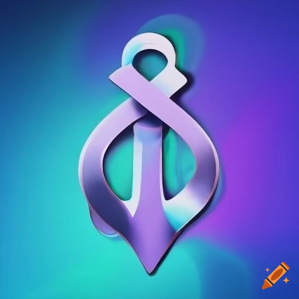 Anchor with a mental health ribbon symbol on Craiyon