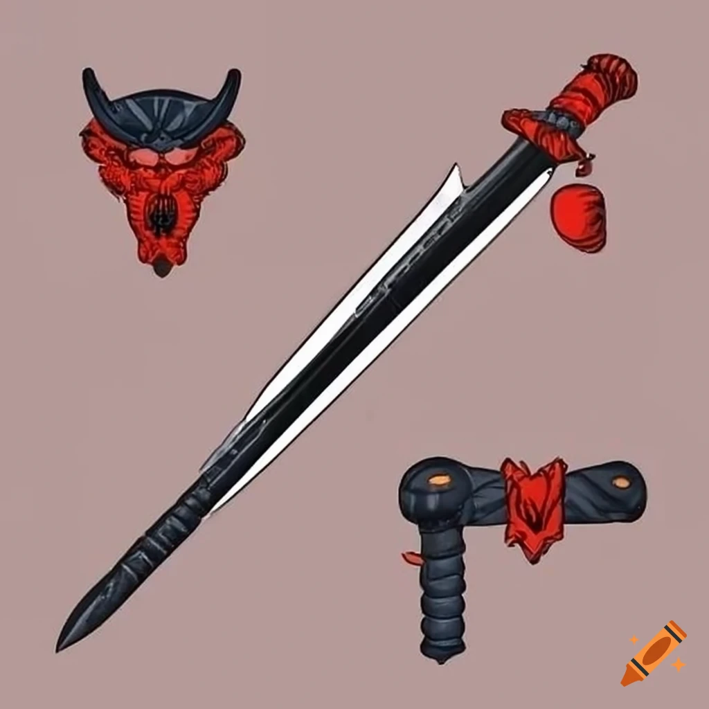 Impossibly big ronin sword on Craiyon