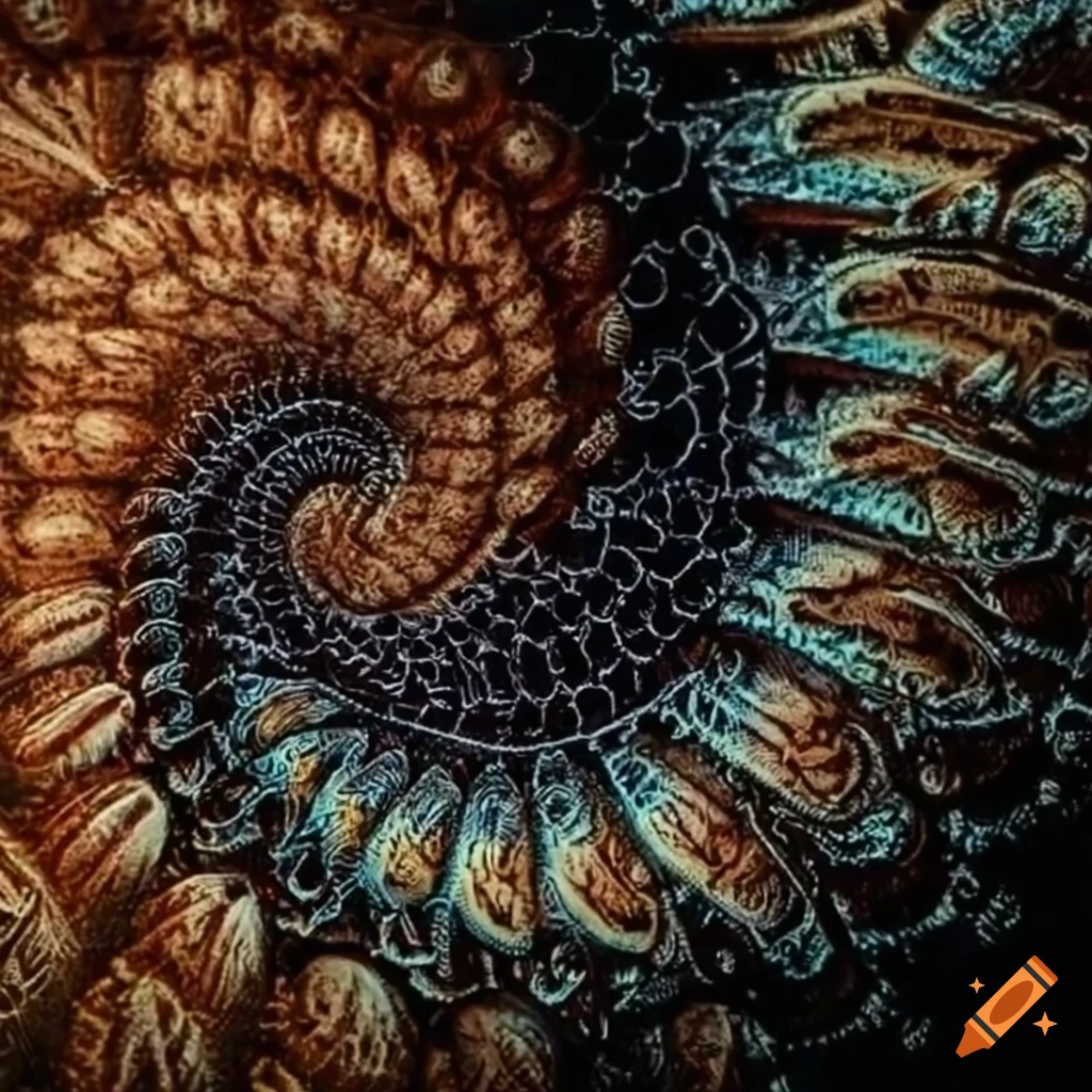 Intricately illustrated creation story depiction on Craiyon