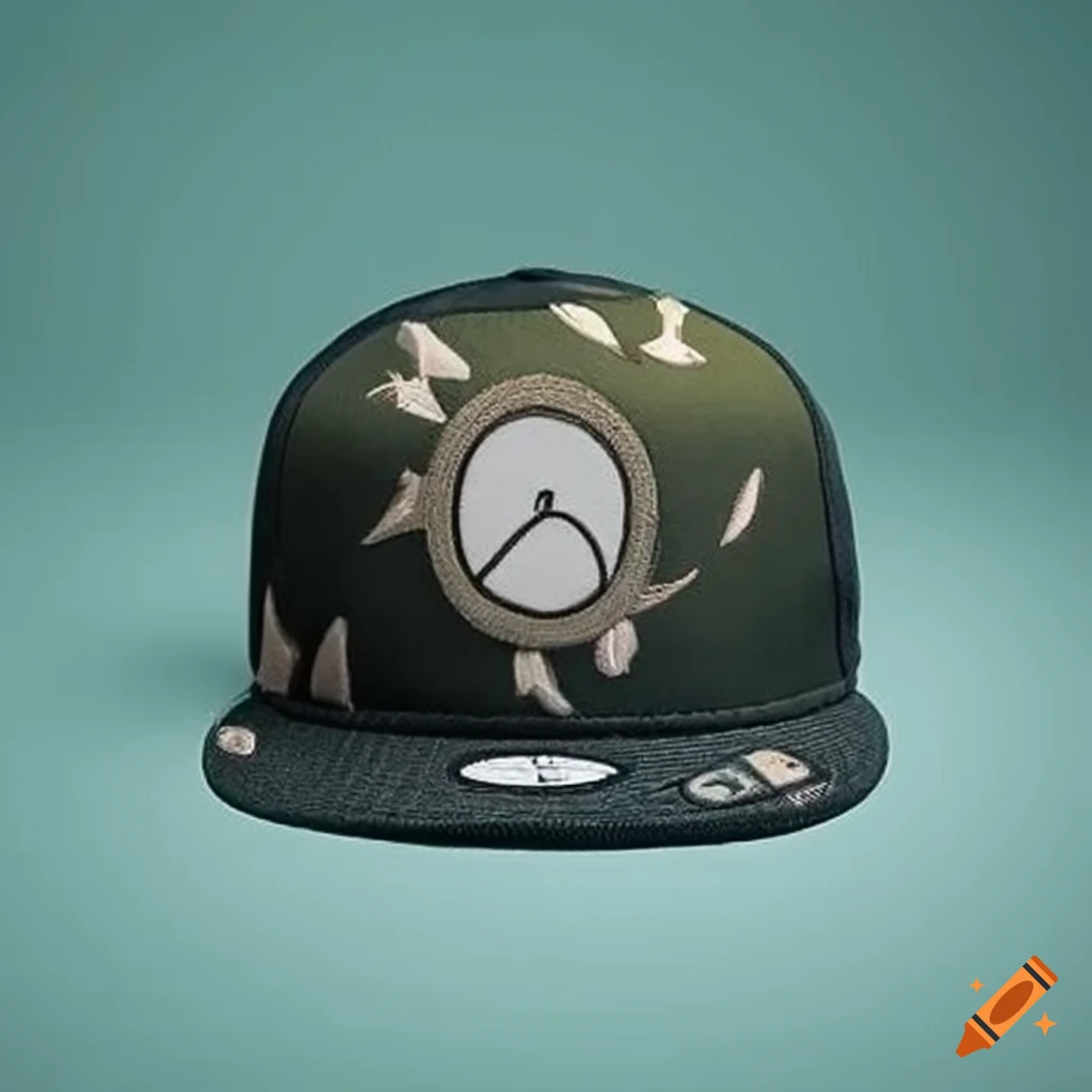 Snapback with original patterns inspired by haku yuki from naruto anime ...
