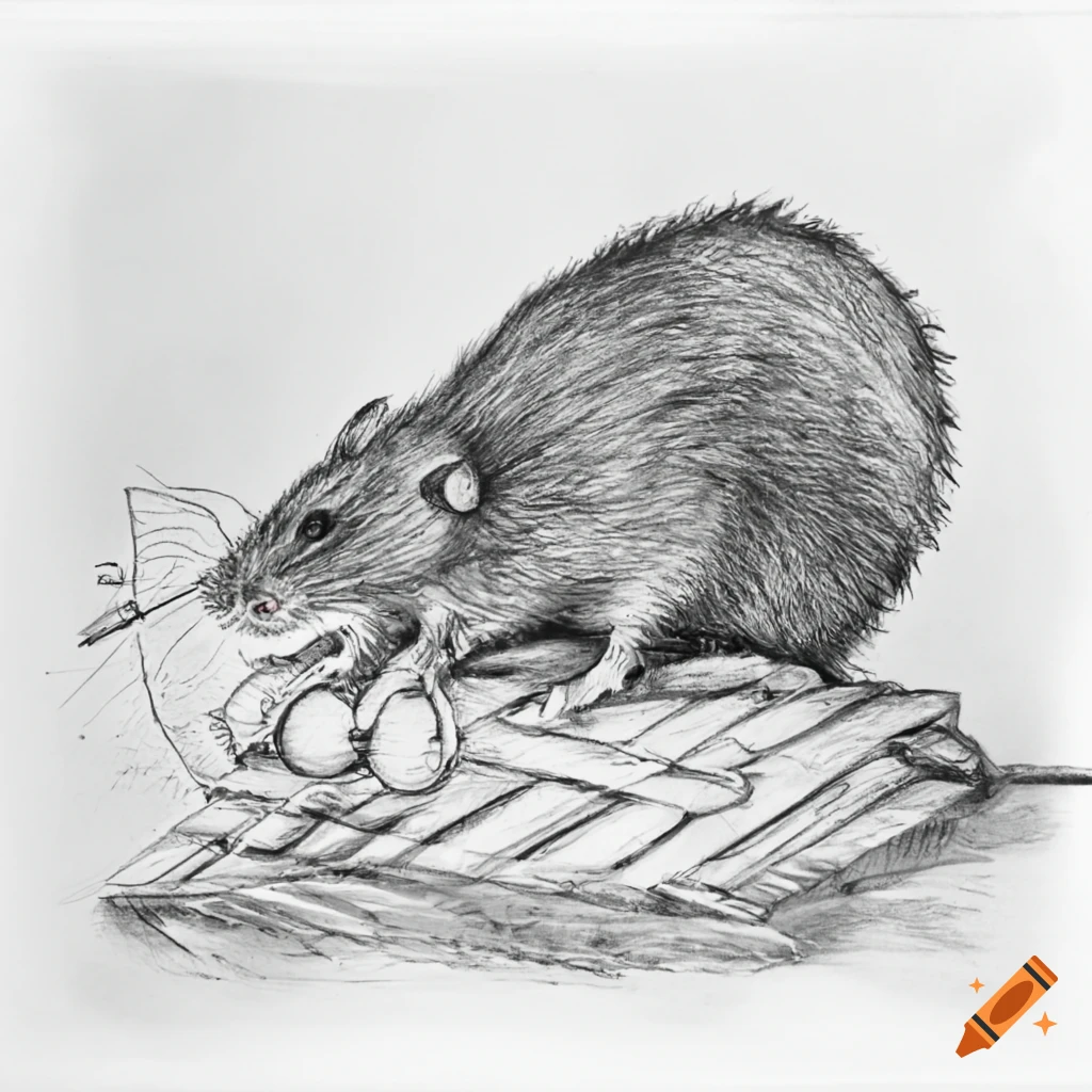 Rat on a raft on Craiyon