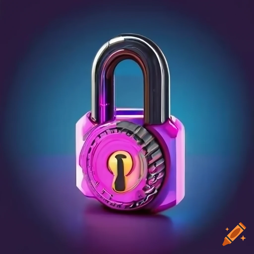 Futuristic cyberpunk 2077 style combination lock with letters on Craiyon