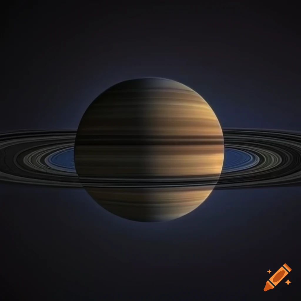 4k wallpaper of Saturn in space on Craiyon