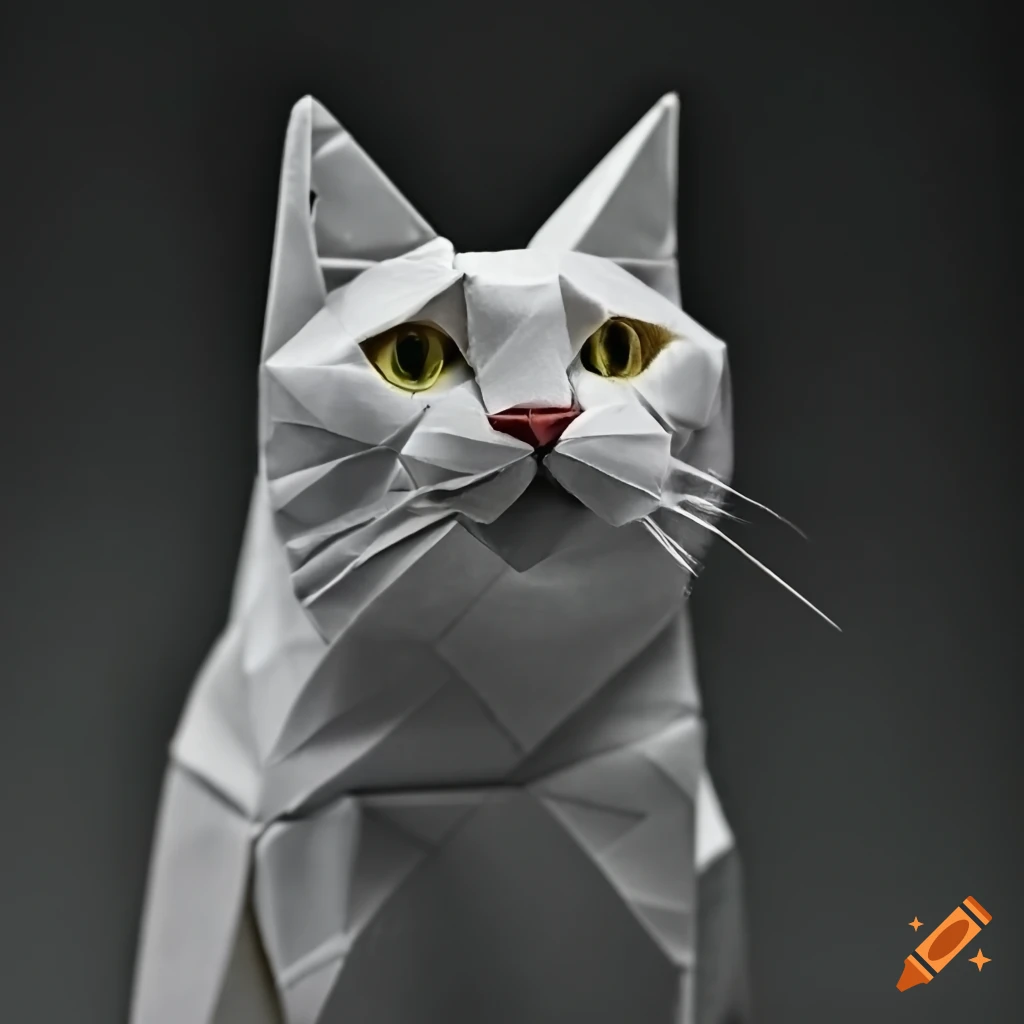 Origami cats on Craiyon