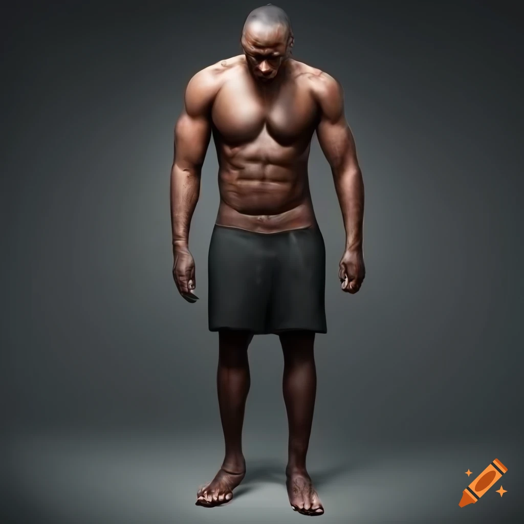 Realistic portrait of a handsome muscular man named Tyrone on Craiyon