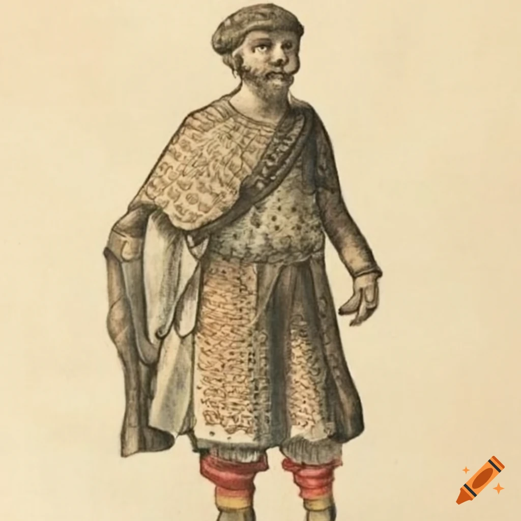 First century drawing of a young agricultural emperor on Craiyon