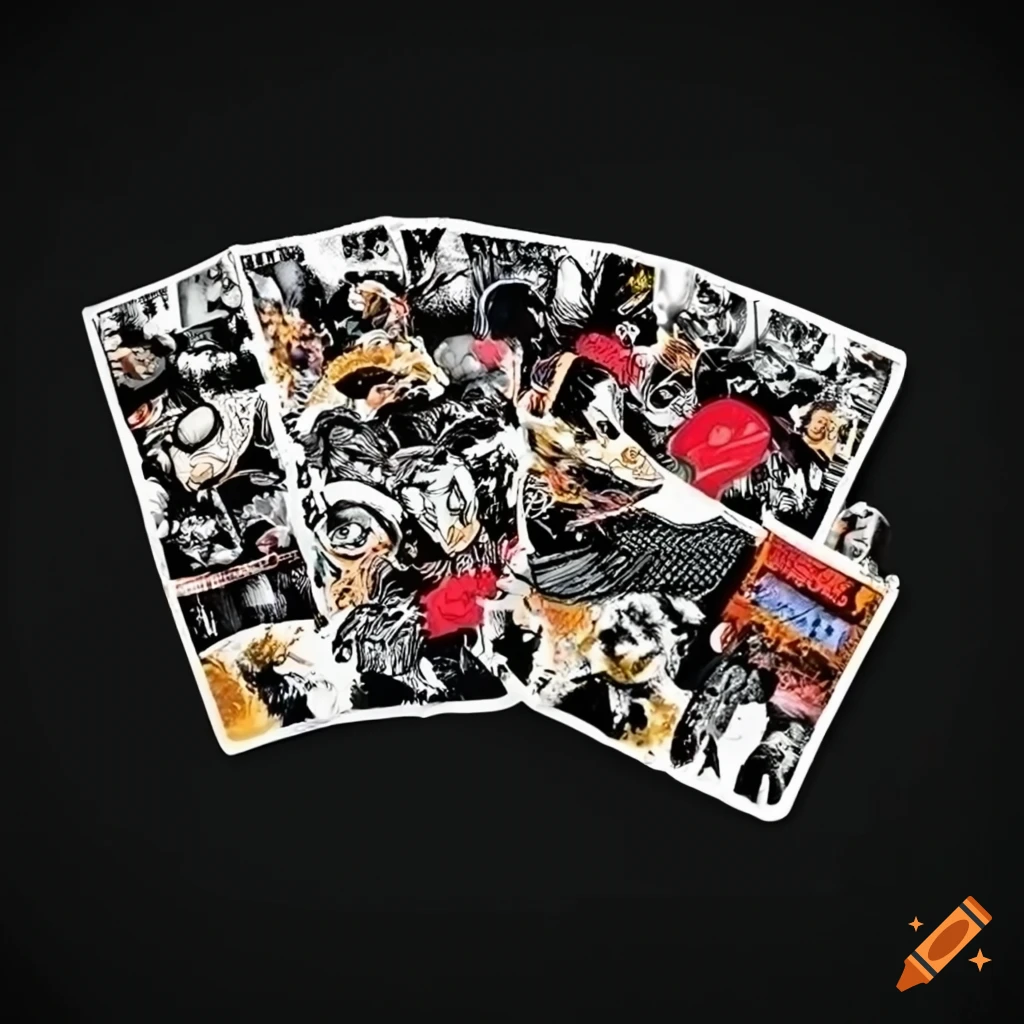 Rock band inspired sticker sheets on Craiyon
