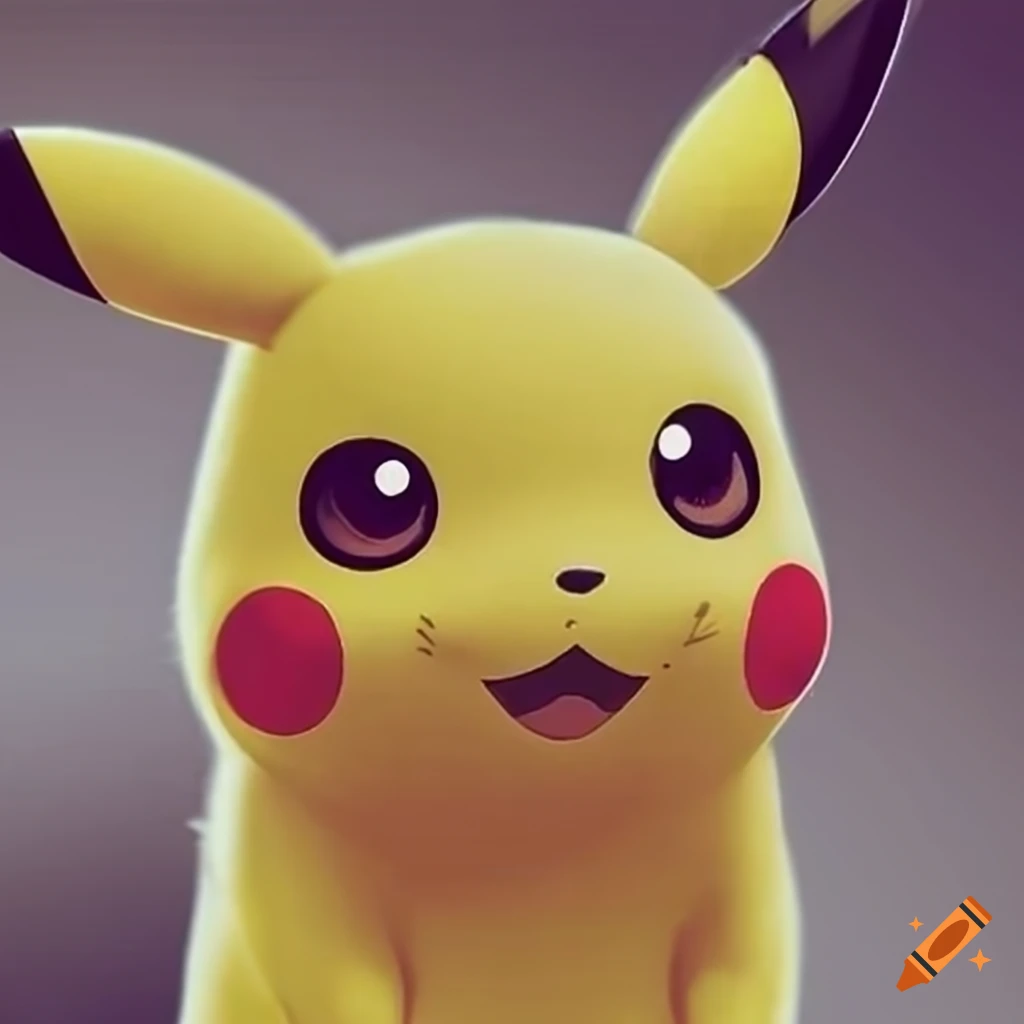 Pikachu character on Craiyon