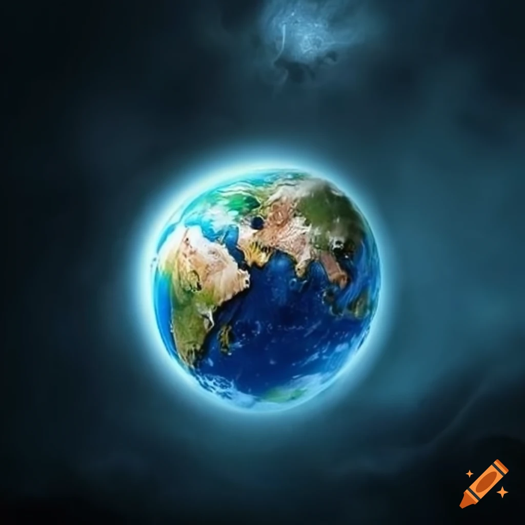 Surreal art depicting the end of the earth on Craiyon