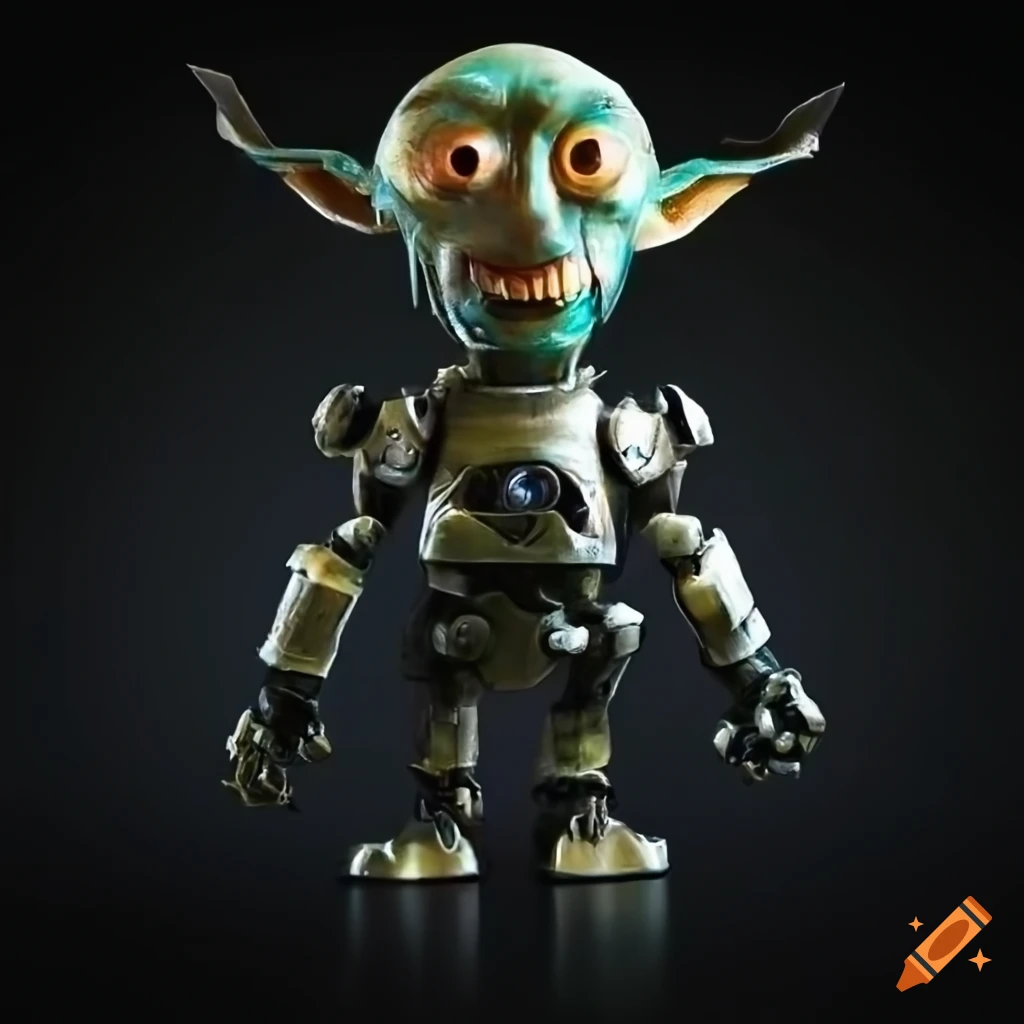 Goblin robot on Craiyon