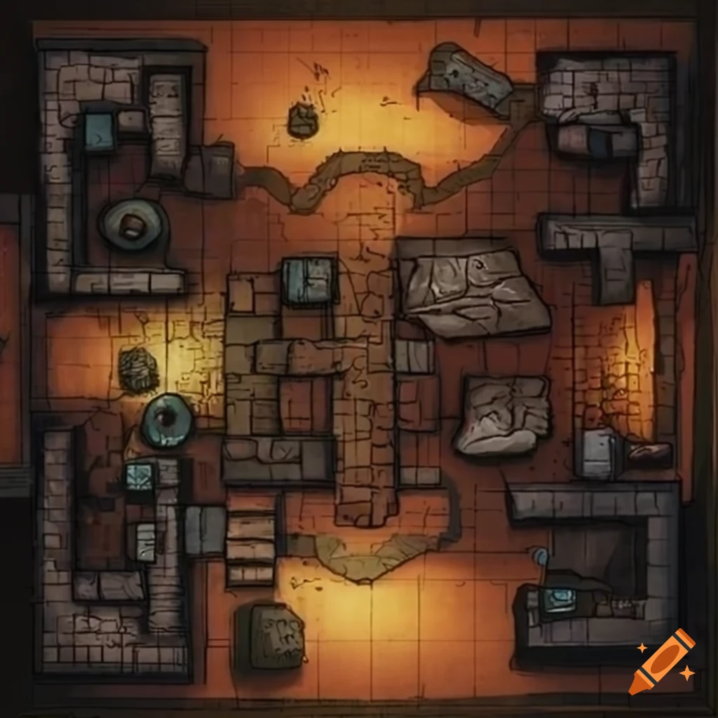 D&d dungeon map on Craiyon