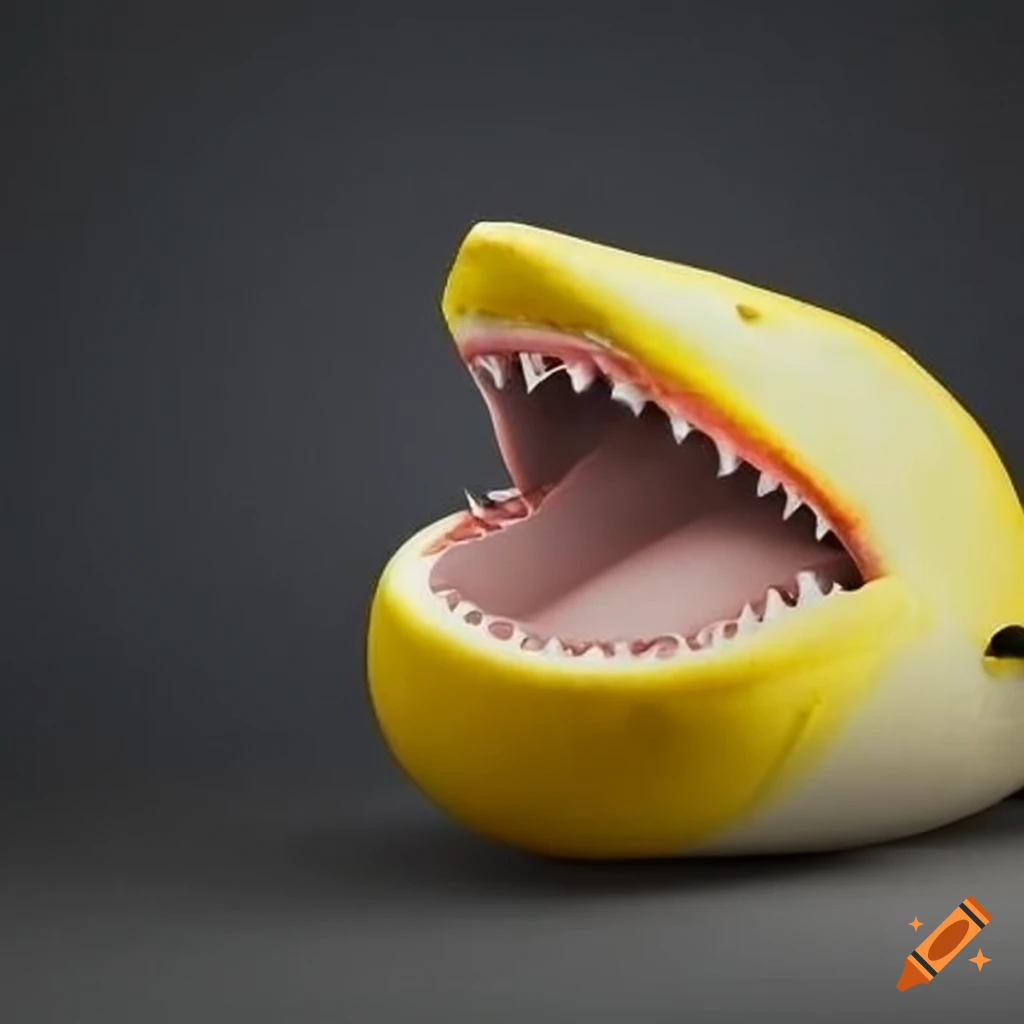 Shark made from a lemon on Craiyon