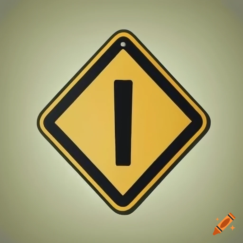 Abstract traffic sign art on Craiyon