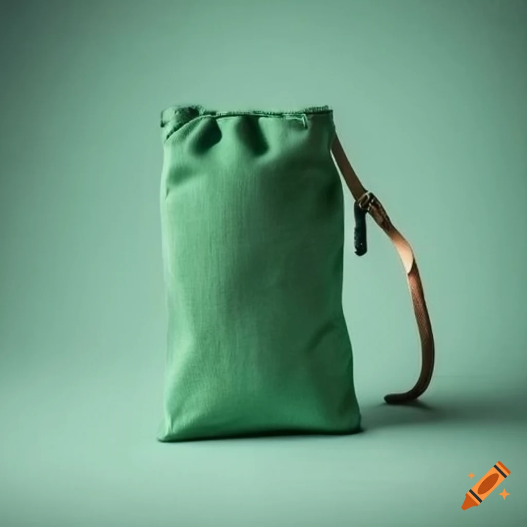 Green soft cotton pouch for sanitary items on Craiyon
