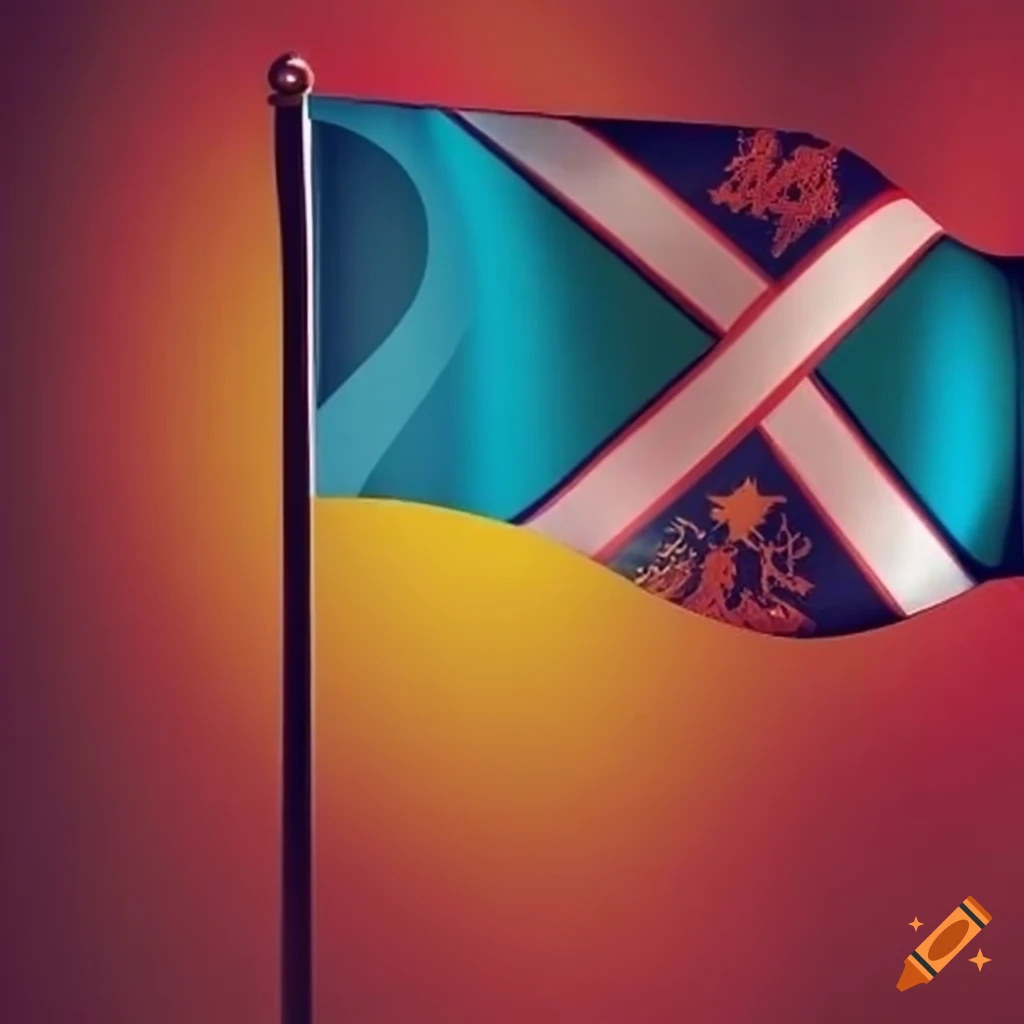 Original flag design for a country on Craiyon