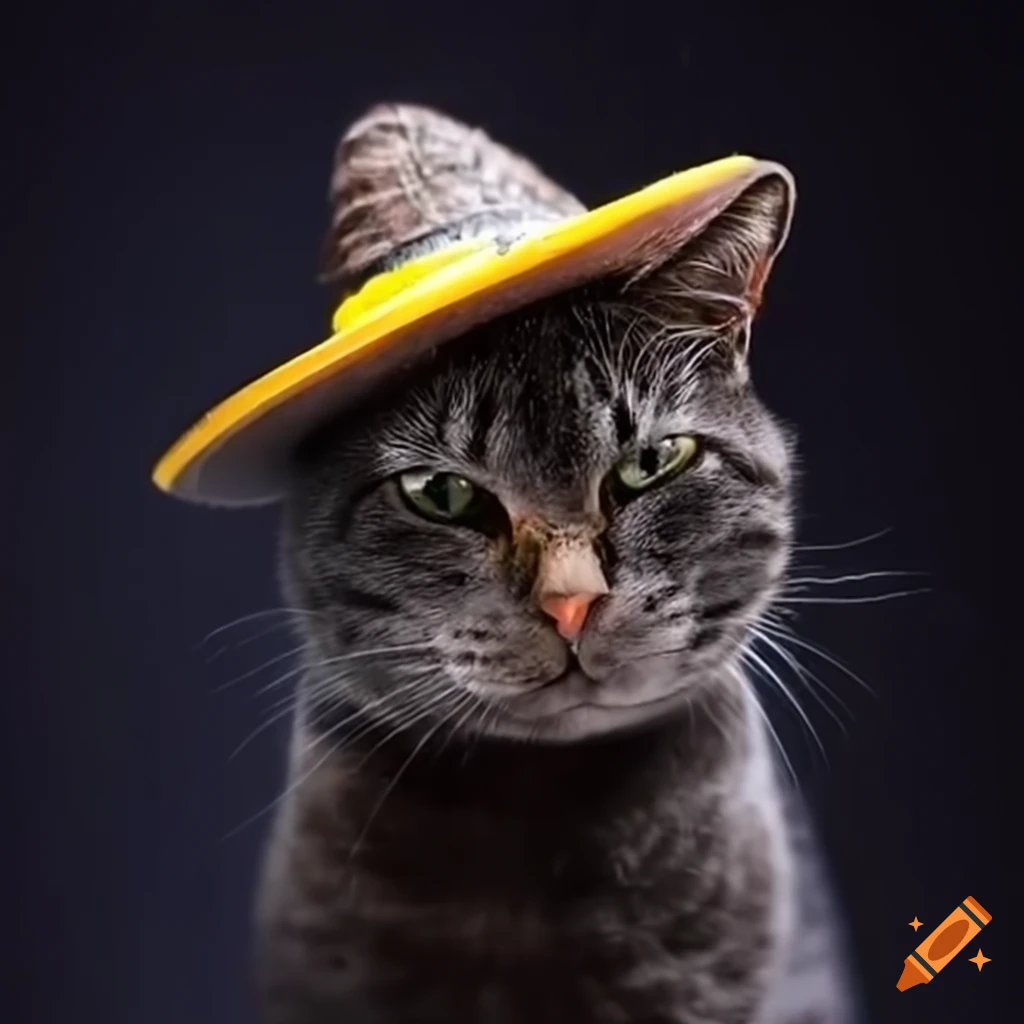 Alien cat wearing sombrero in space on Craiyon