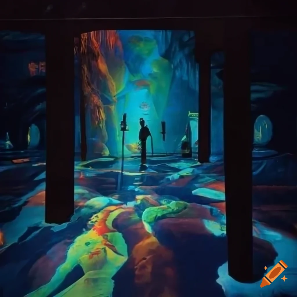 Immersive vintage travel poster on Craiyon