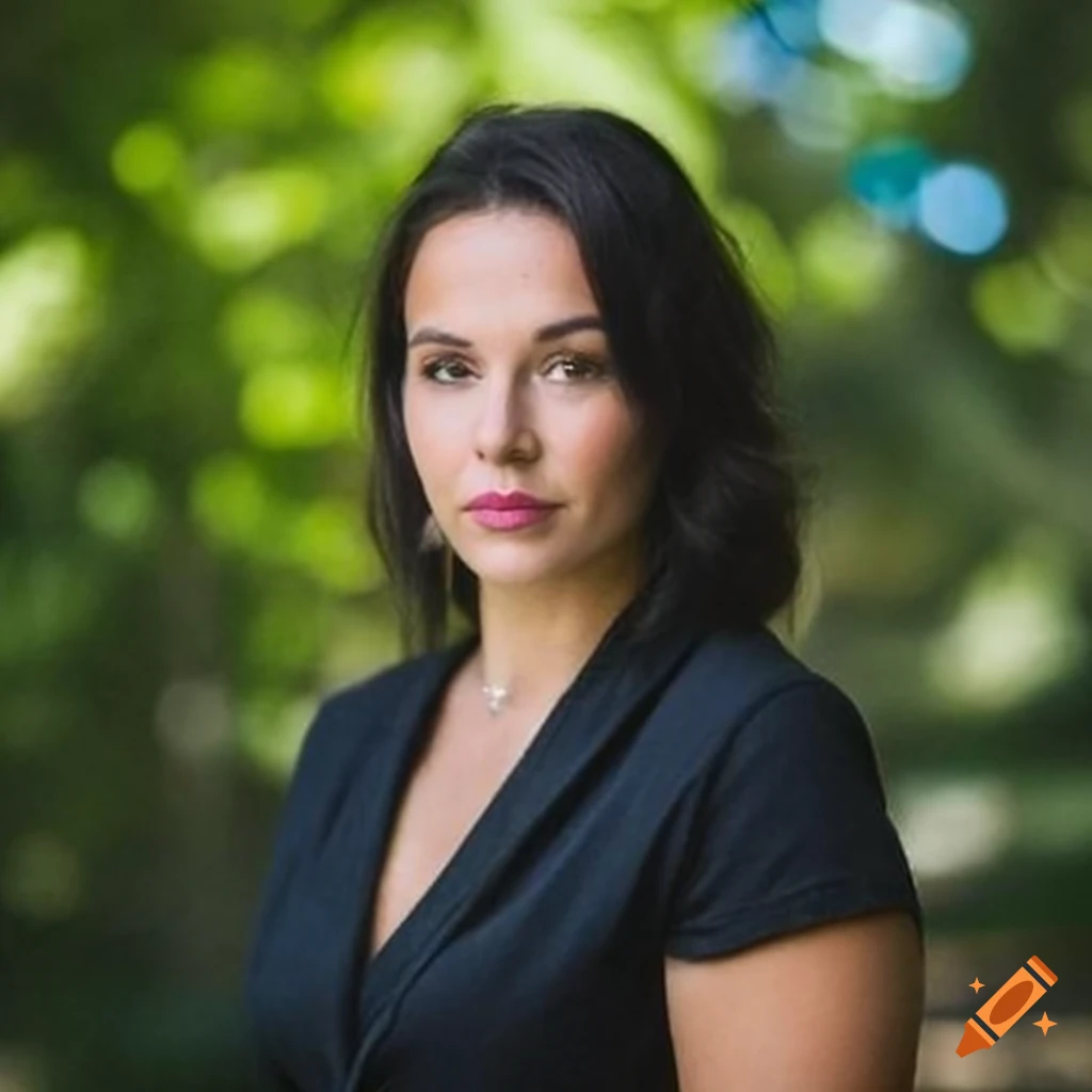 Brunette woman resembling Dutch singer Anouk on Craiyon