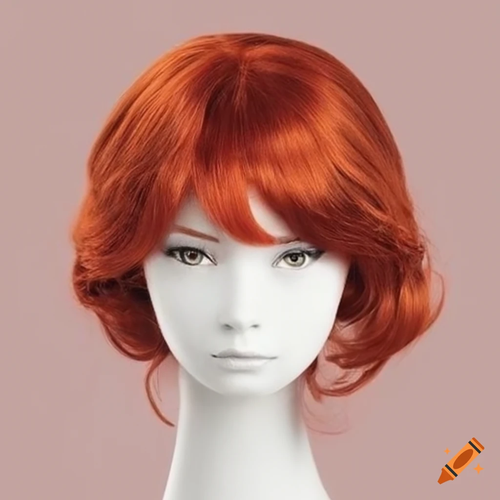 Redhead wig on Craiyon