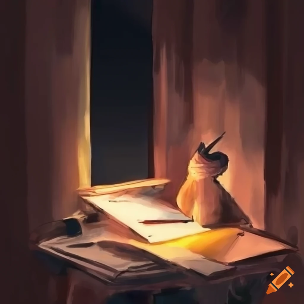 Determined architecture students studying late with pencils and ...