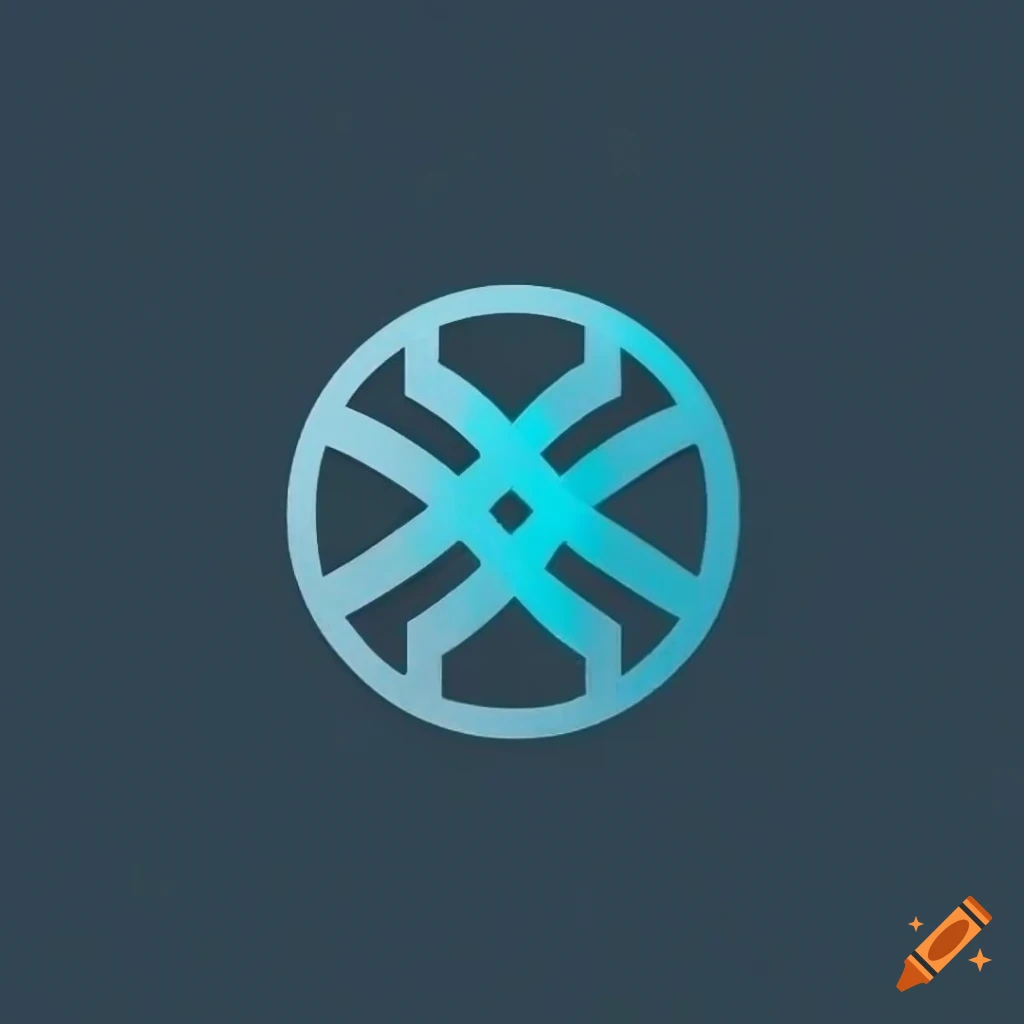 Rnx dark colored palette logo on Craiyon