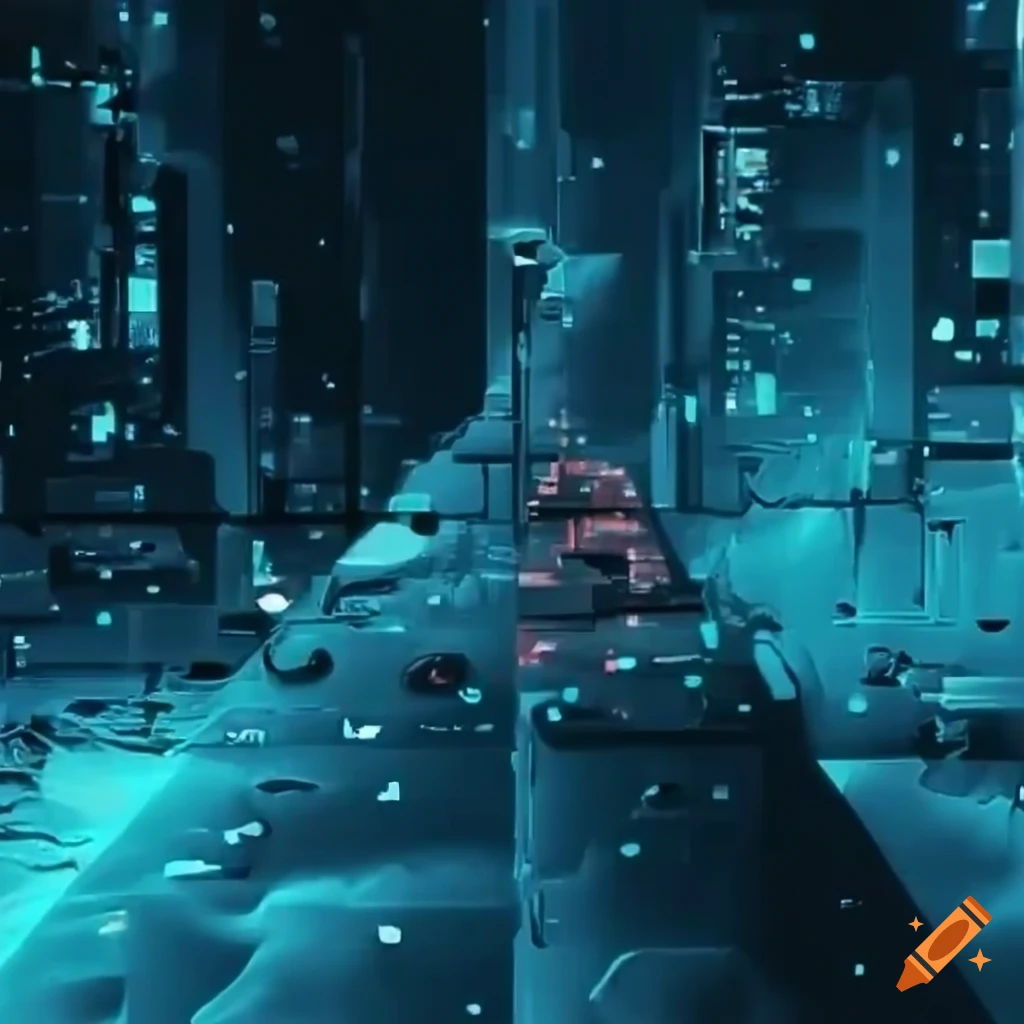 Ai pathfinding simulation through everyday obstacles on Craiyon