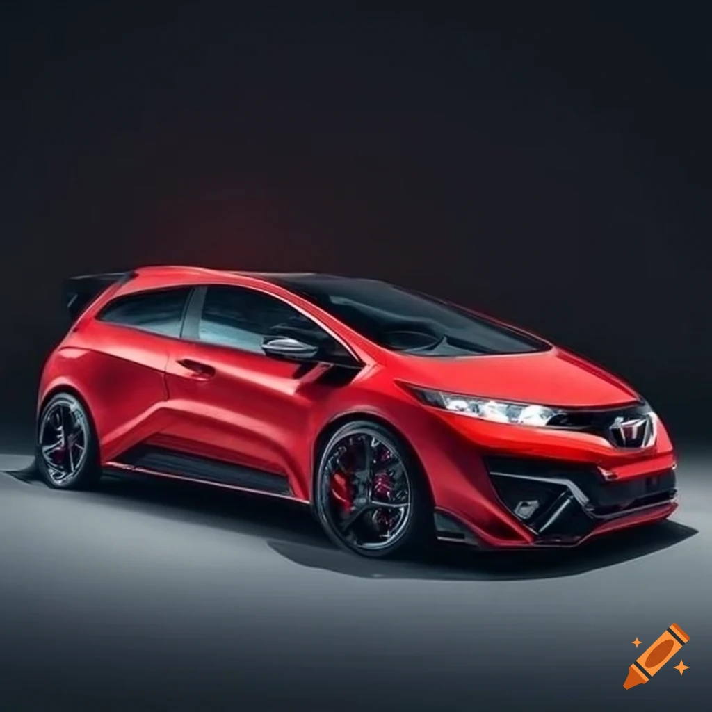Honda civic ix tourer type-r with lamborghini edgy trims on Craiyon