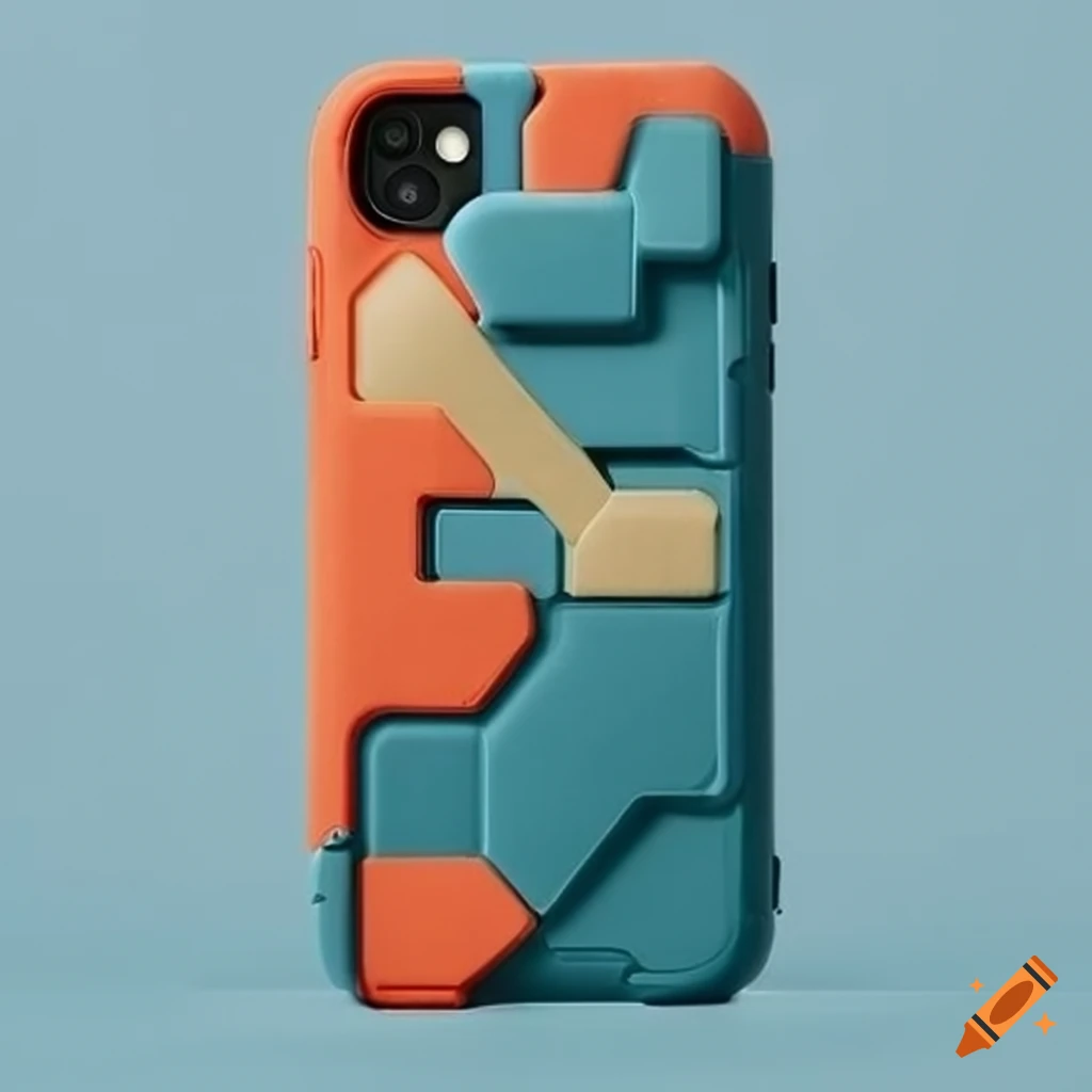 Rubber phone case in modular pieces on Craiyon