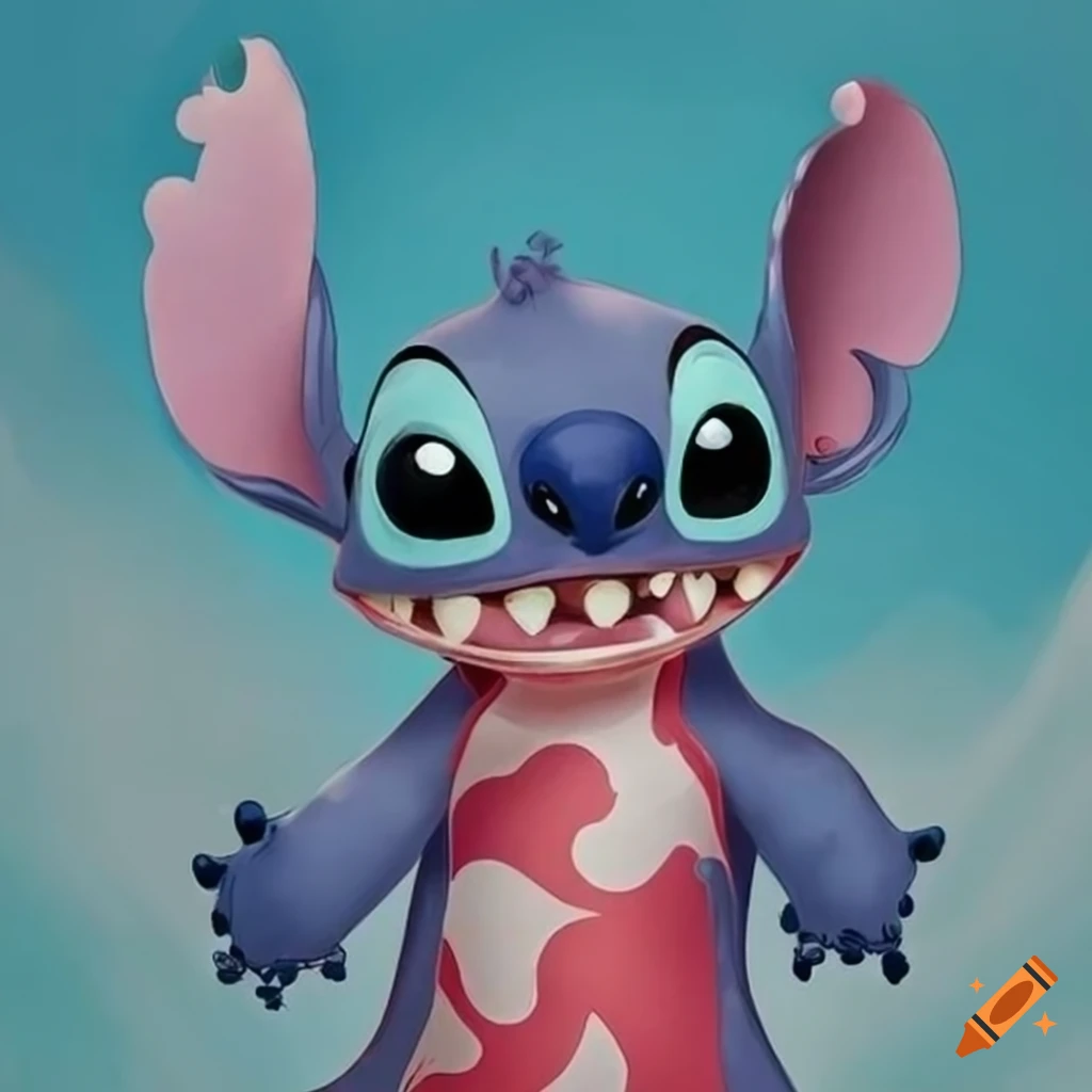 Creative illustration of Lilo and Stitch exchanging adopted roles on ...