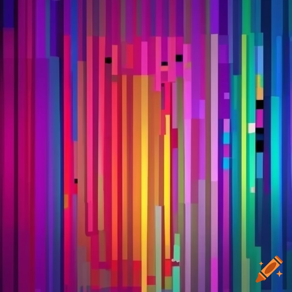 Colorful pixel background on Craiyon