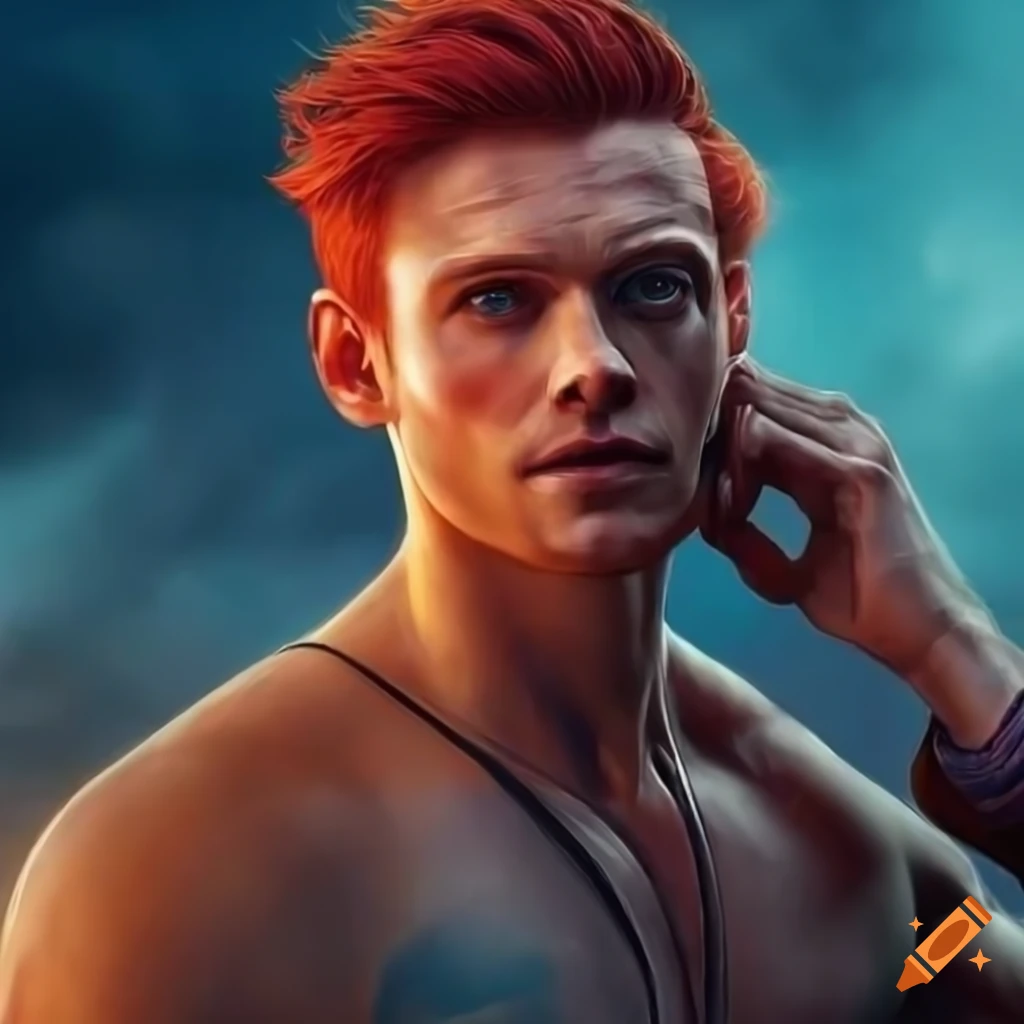 Portrait of actor Josha Stradowski as Rand Al'Thor from The Wheel of ...