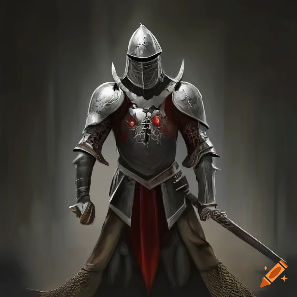 Striking knight inspired by miguel coimbra's artistic style on Craiyon