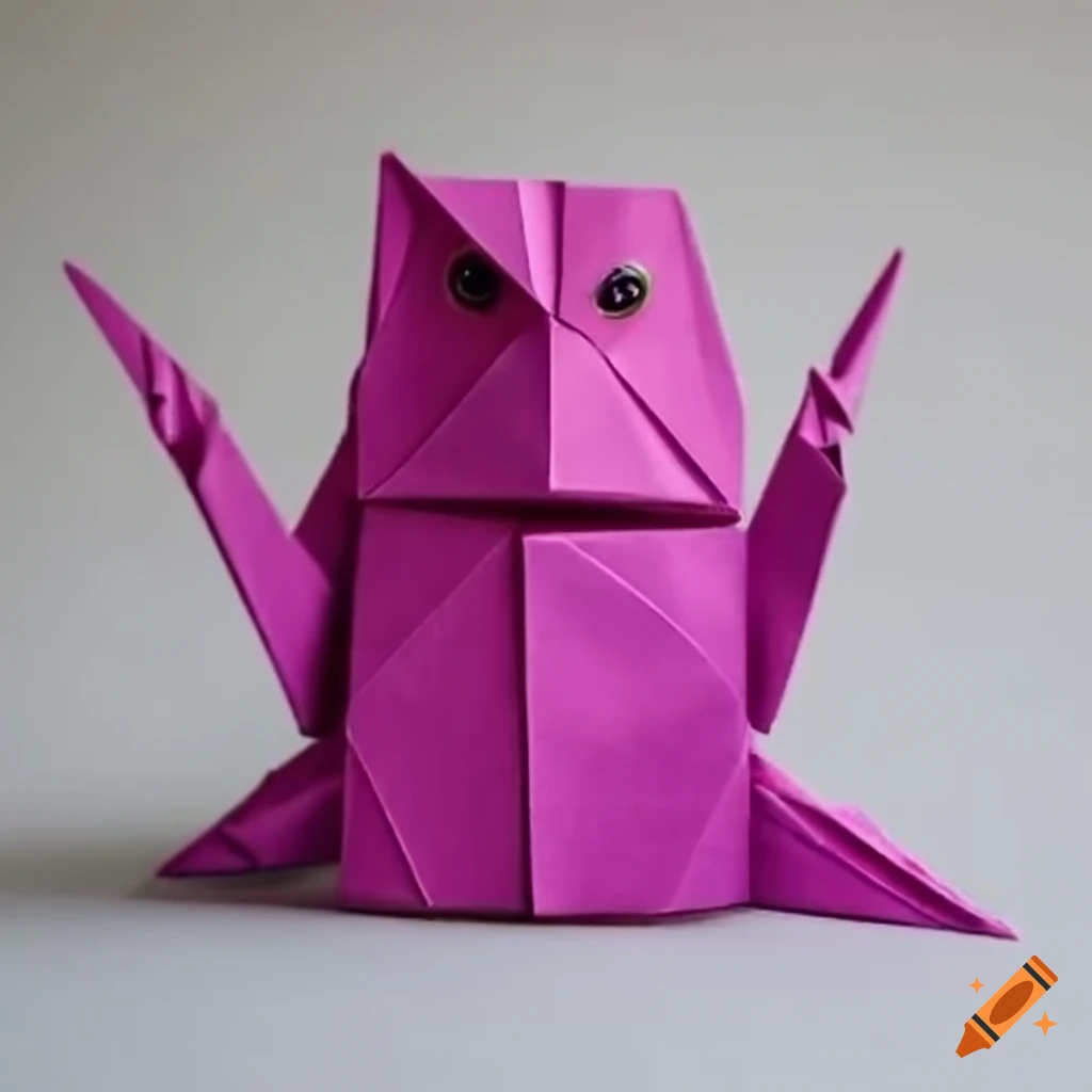 Origami monster on Craiyon