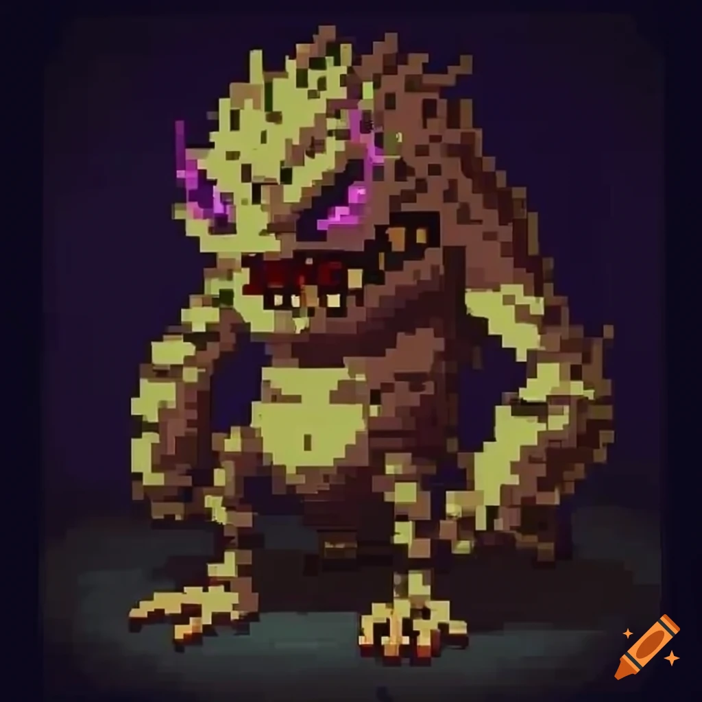 Detailed Pixel Art Of A Menacing Vegetative Boss Monster For A Rpg On Craiyon