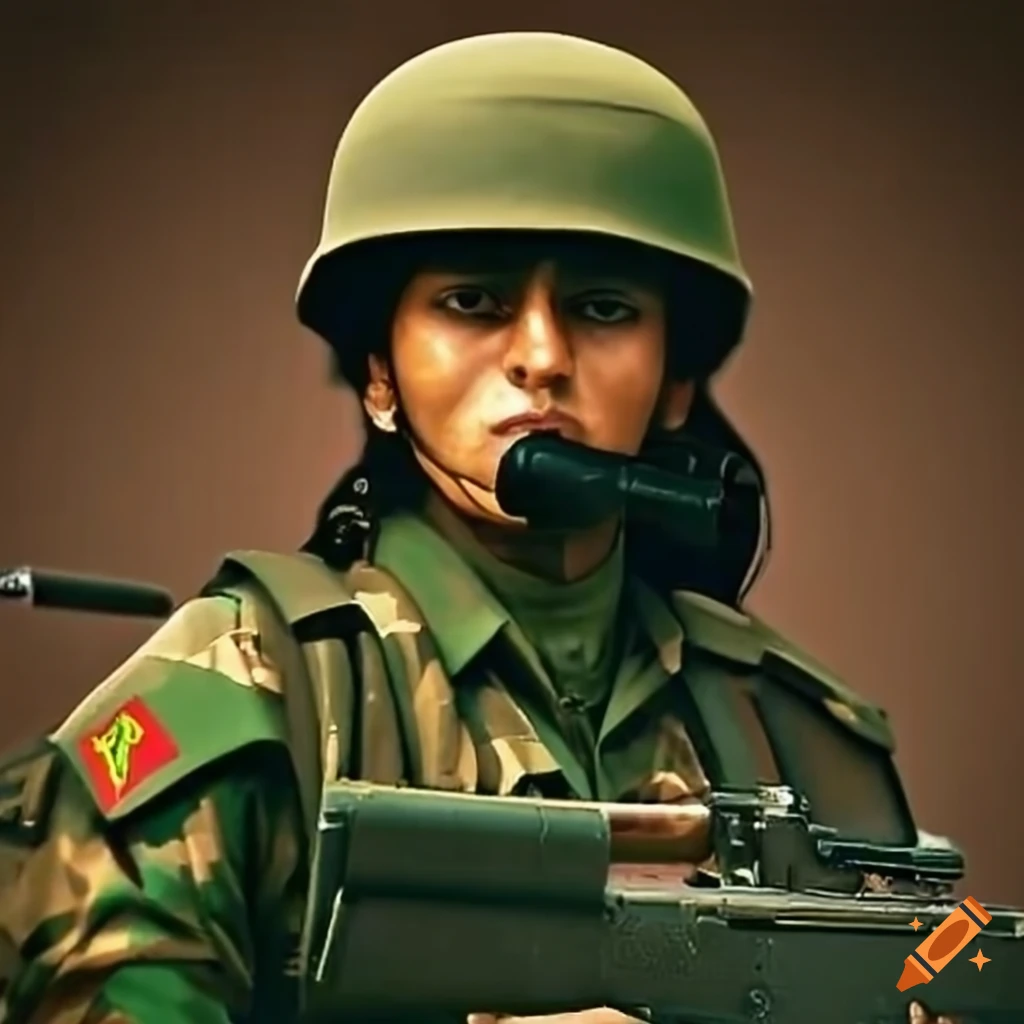 Pakistani army soldiers on Craiyon