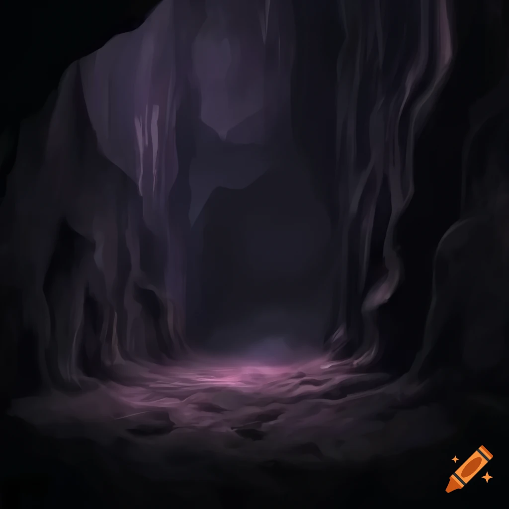 Dark cave background without light on Craiyon