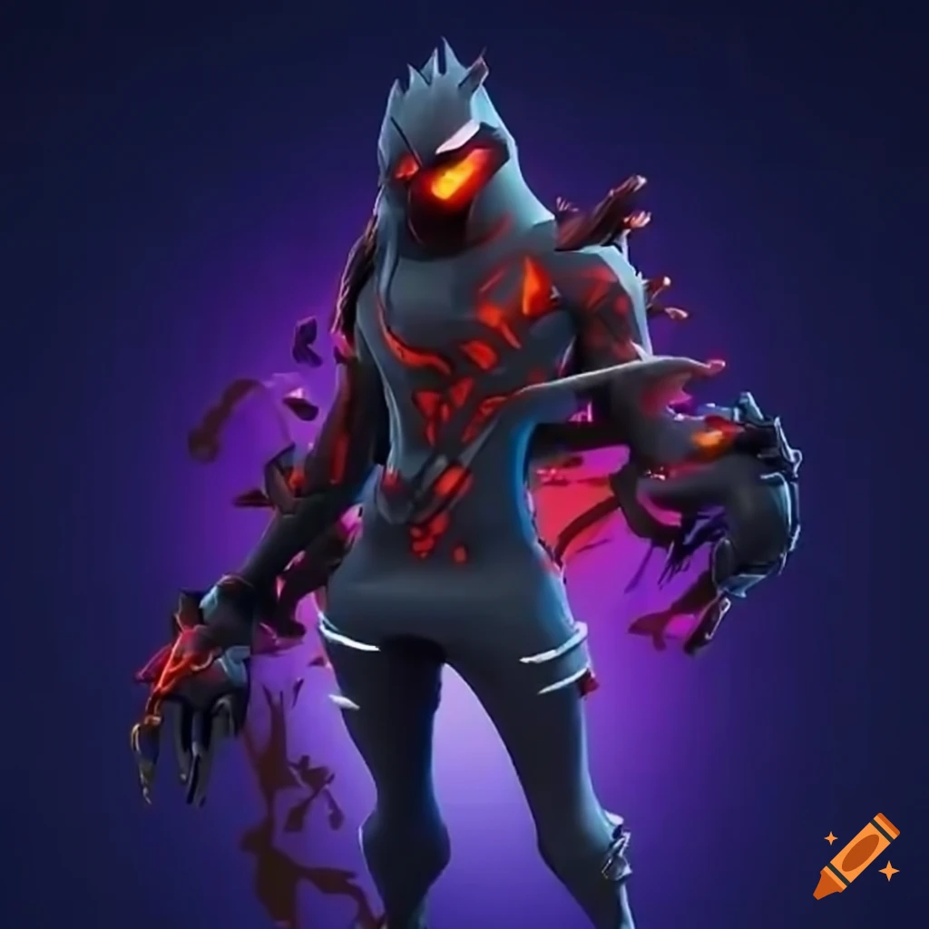Inferno with his raven in fortnite on Craiyon