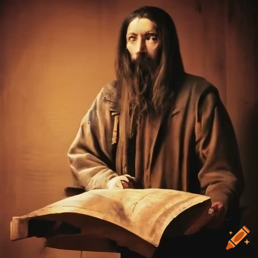 Medieval carpenter at work on Craiyon