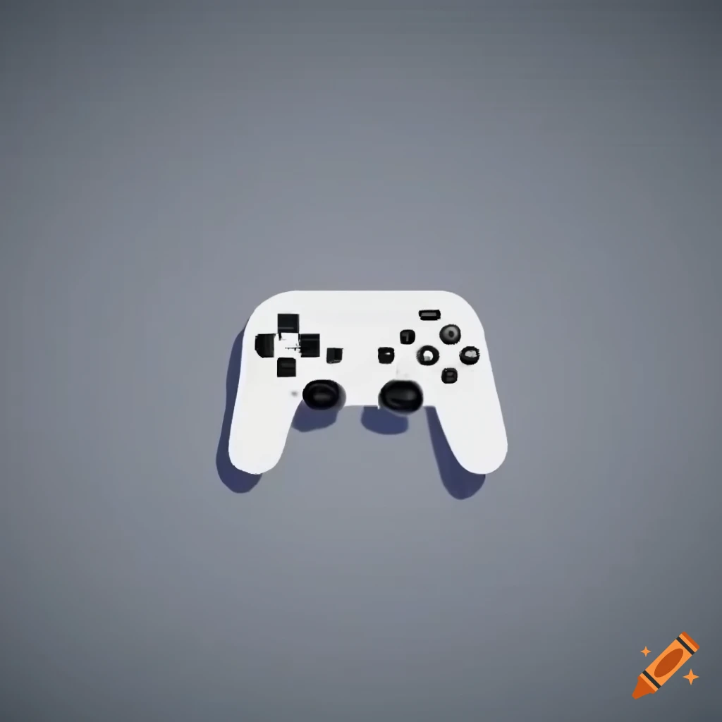 Minimalist white world of video games on Craiyon