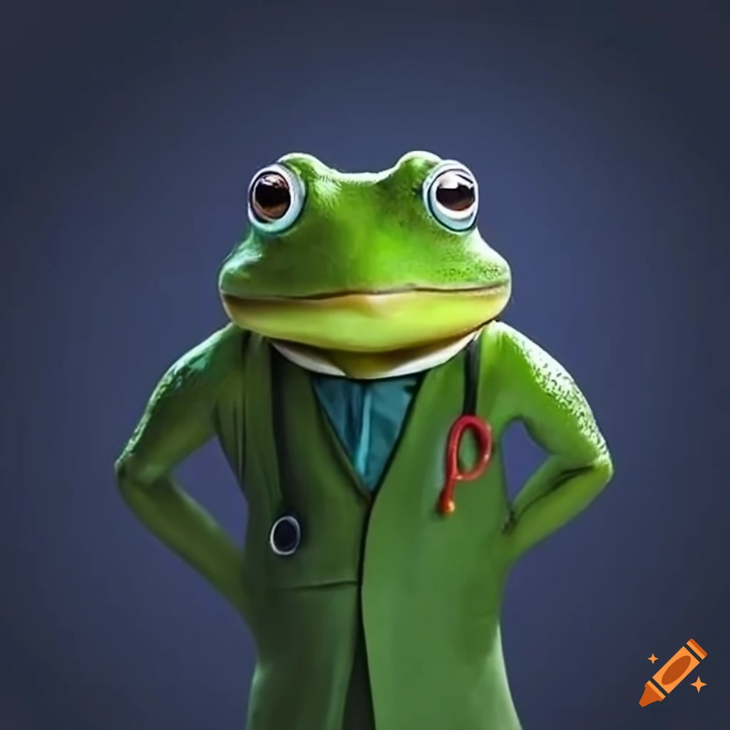 Doctor frog on Craiyon