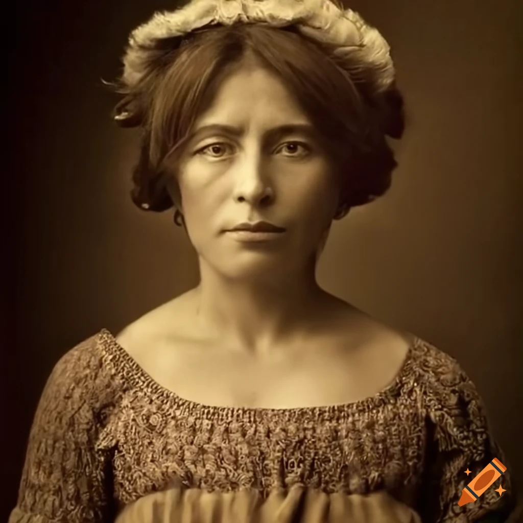 Peasant woman from the 19th century on Craiyon