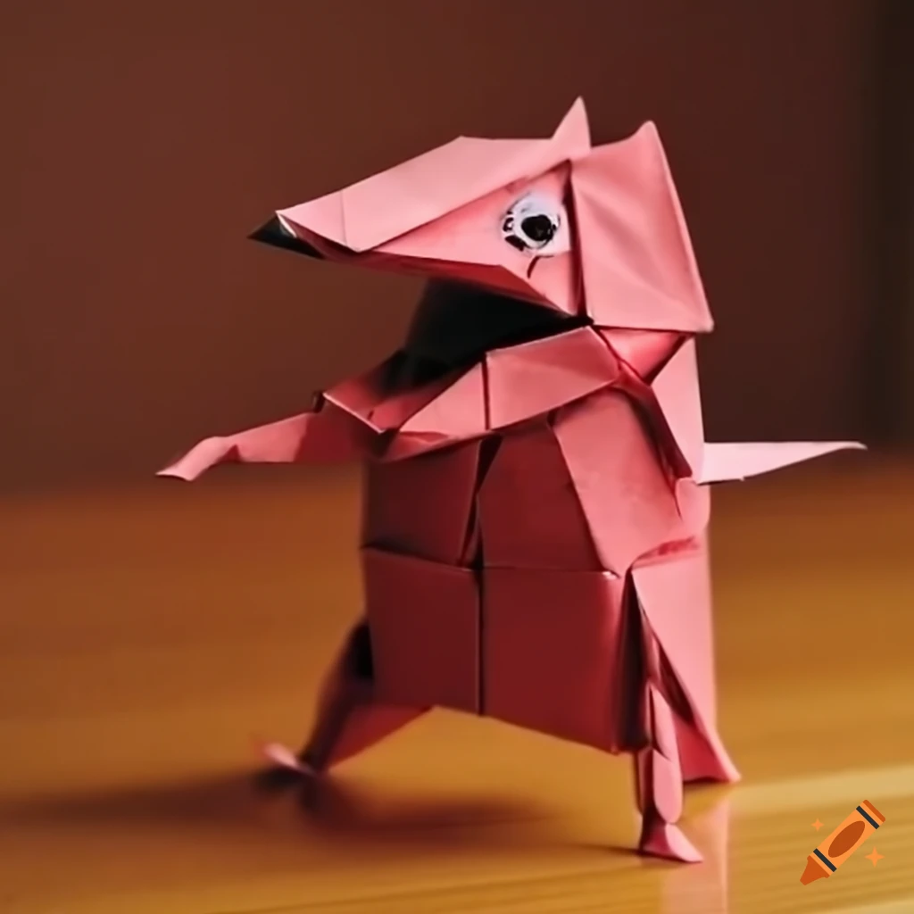 Origami monster on Craiyon