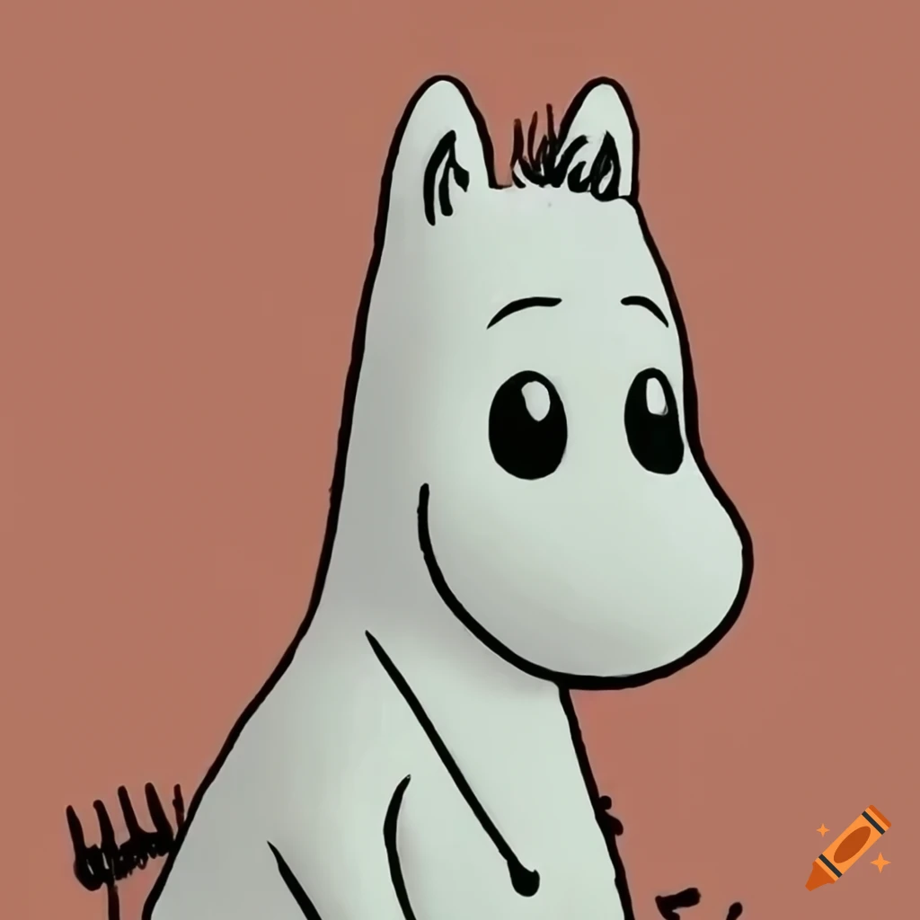 Artistic fusion of Moomin characters and Eastern spiritual symbols on ...