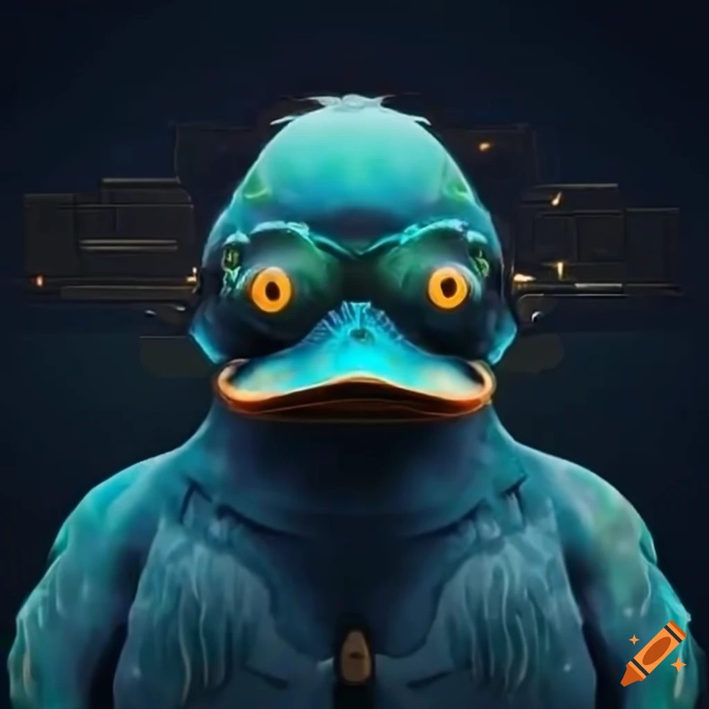 Cybernetically enhanced duck on Craiyon