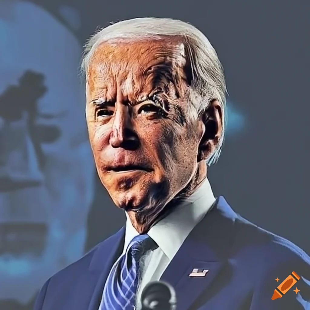 Joe biden visiting romania on Craiyon