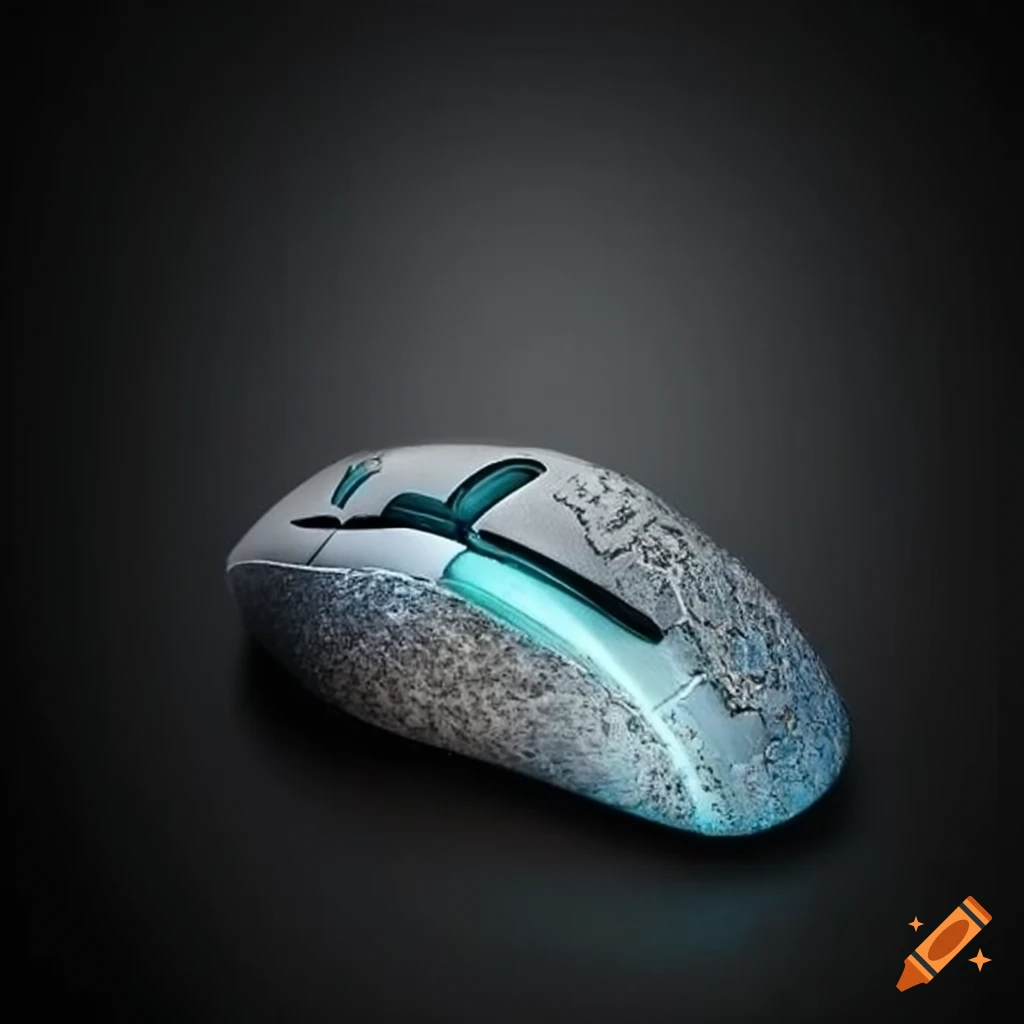 Unique computer mouse made of meteorite with widmanstetten structure on ...