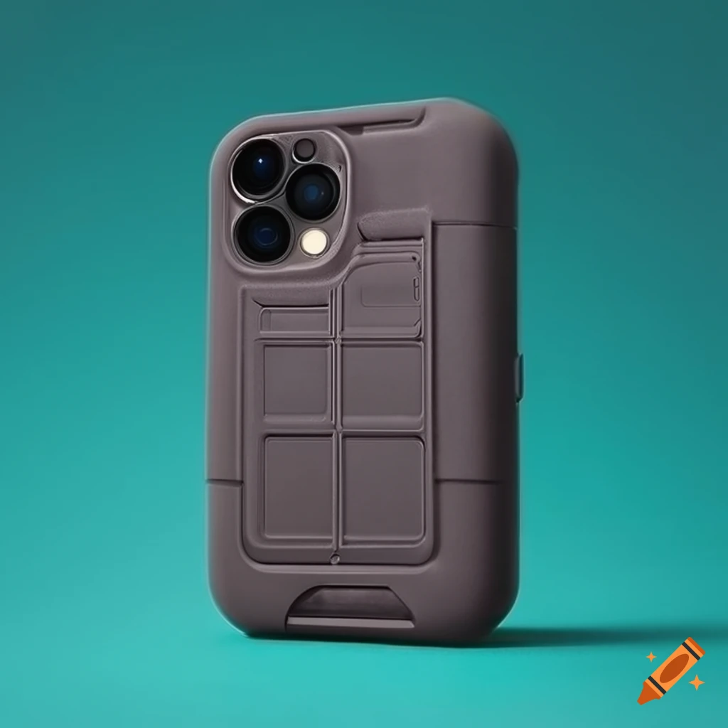 Rubber phone case in modular pieces on Craiyon