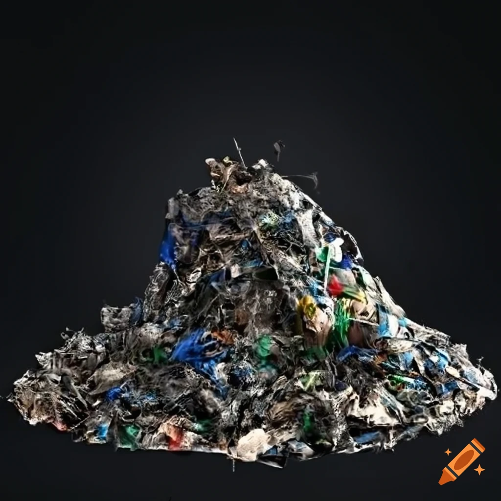 3d image of waste on Craiyon