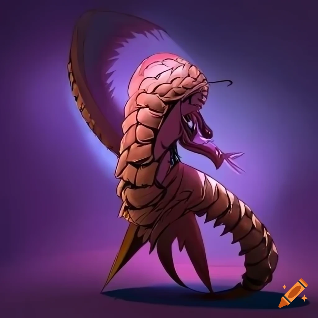 Animated pangolin character from the Hazbin Hotel series on Craiyon
