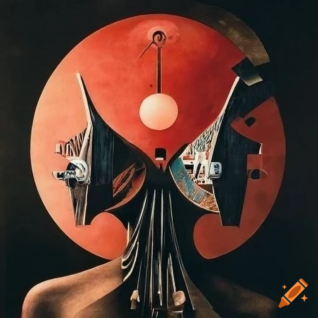 Avant-garde art design with collages and surreal imagery on Craiyon